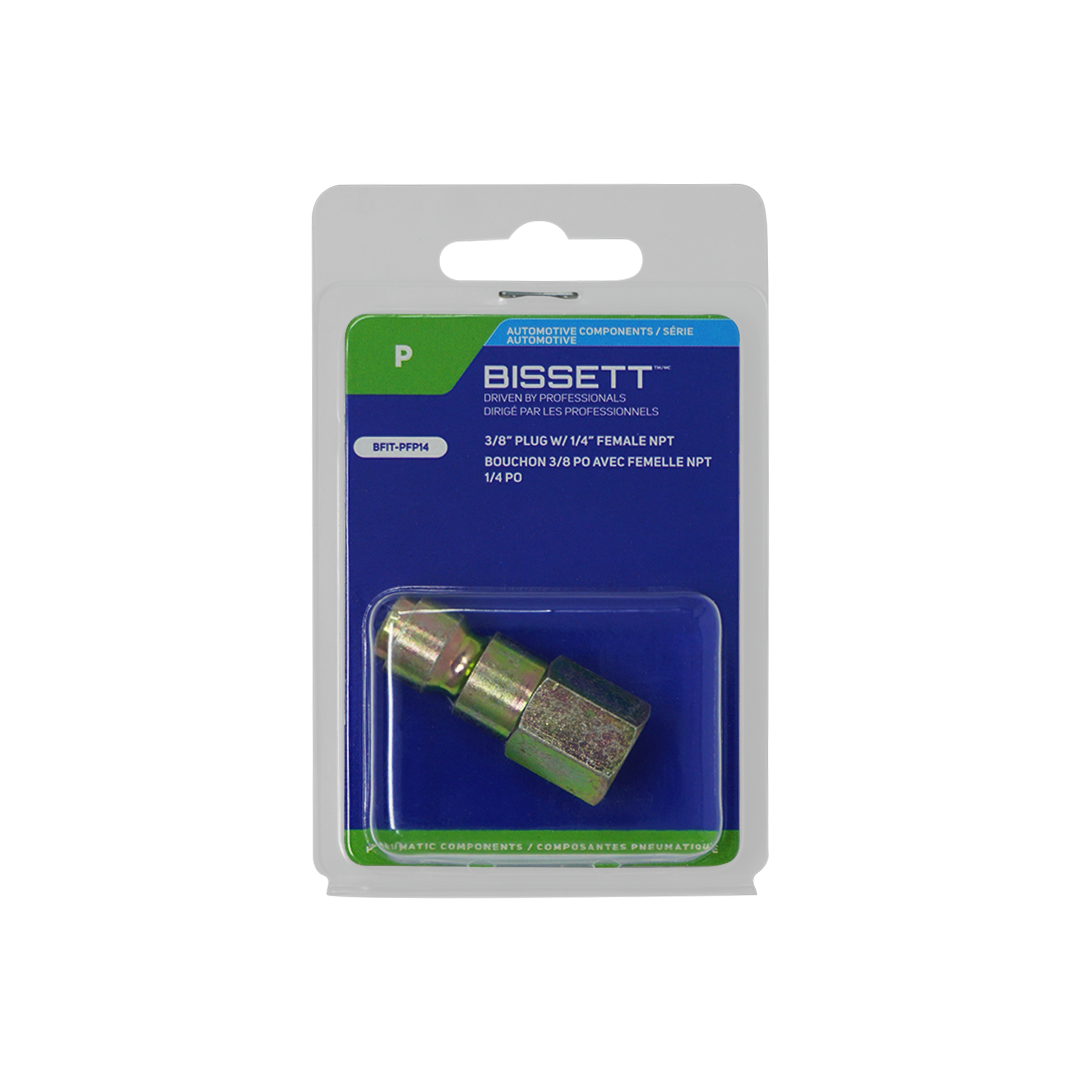 3/8" Plug W/ 1/4" Female NPT - Bissett Fasteners